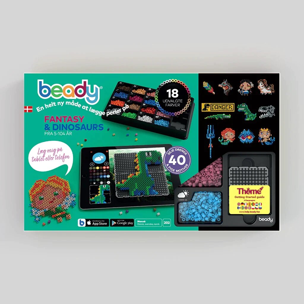 Біді Фентезі та Динозаври / Beady Fantasy & Dinosaurs – Beady.Ukraine